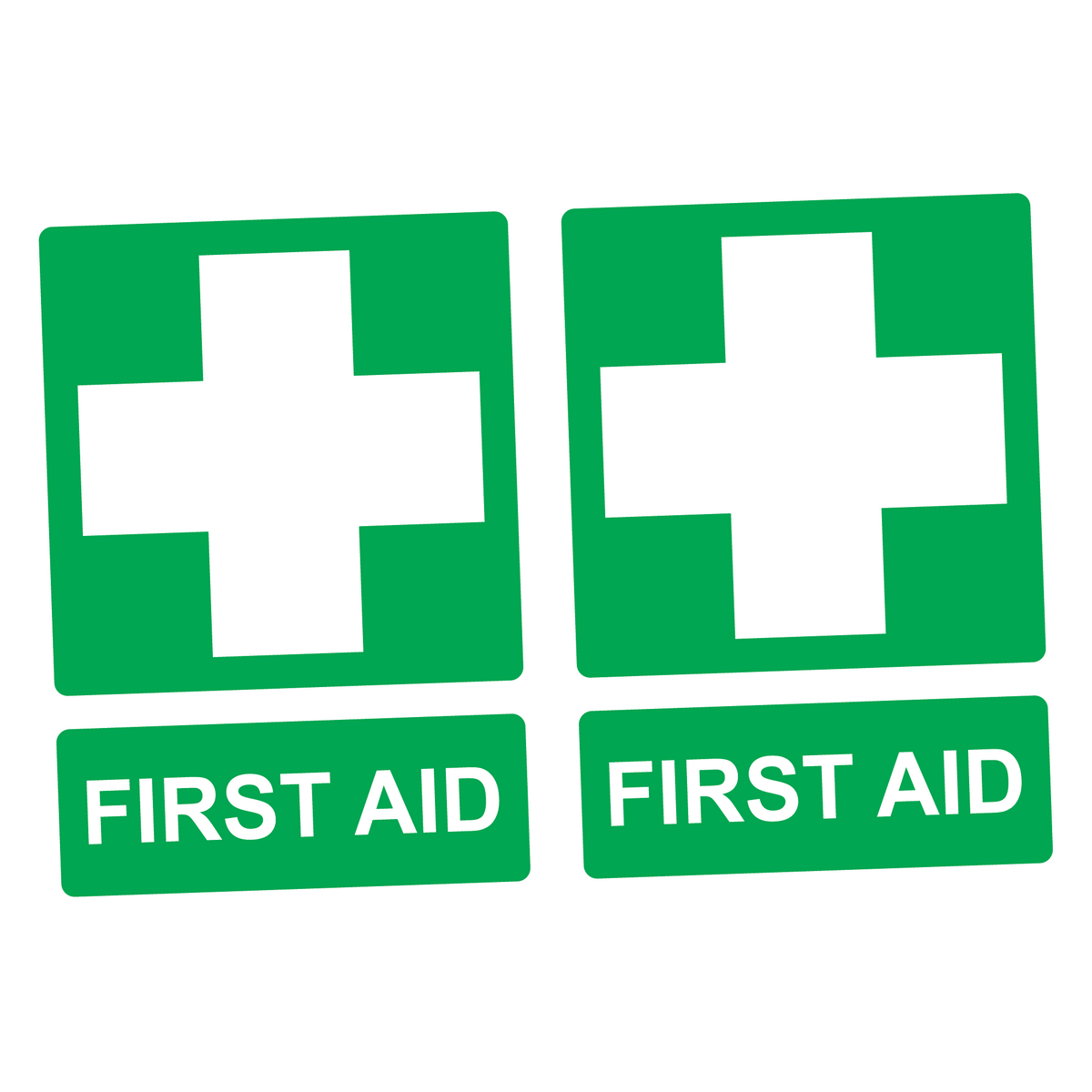 First Aid x2 Sticker – Stickafy