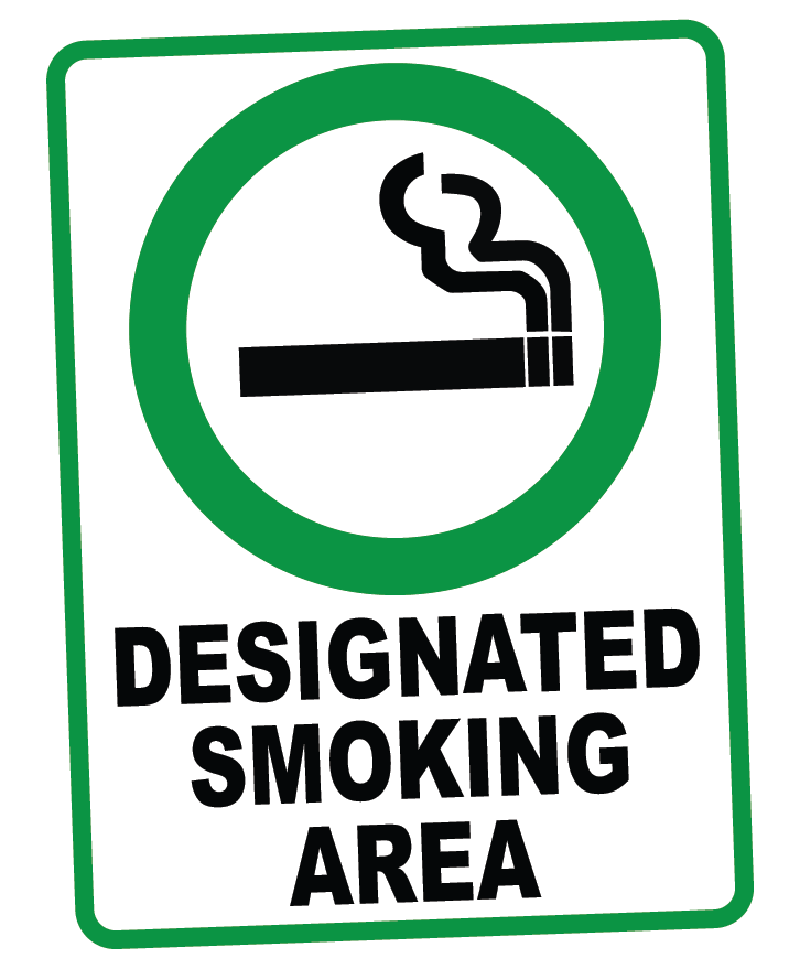 Designated Smoking Area Sticker – Stickafy