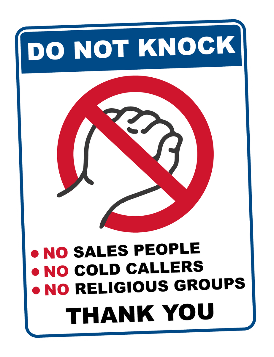 Do Not Knock Sticker – Stickafy