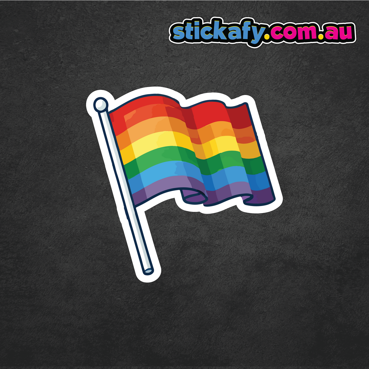 Gay Pride Flag Sticker – Stickafy