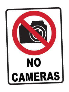 No Cameras Sticker – Stickafy