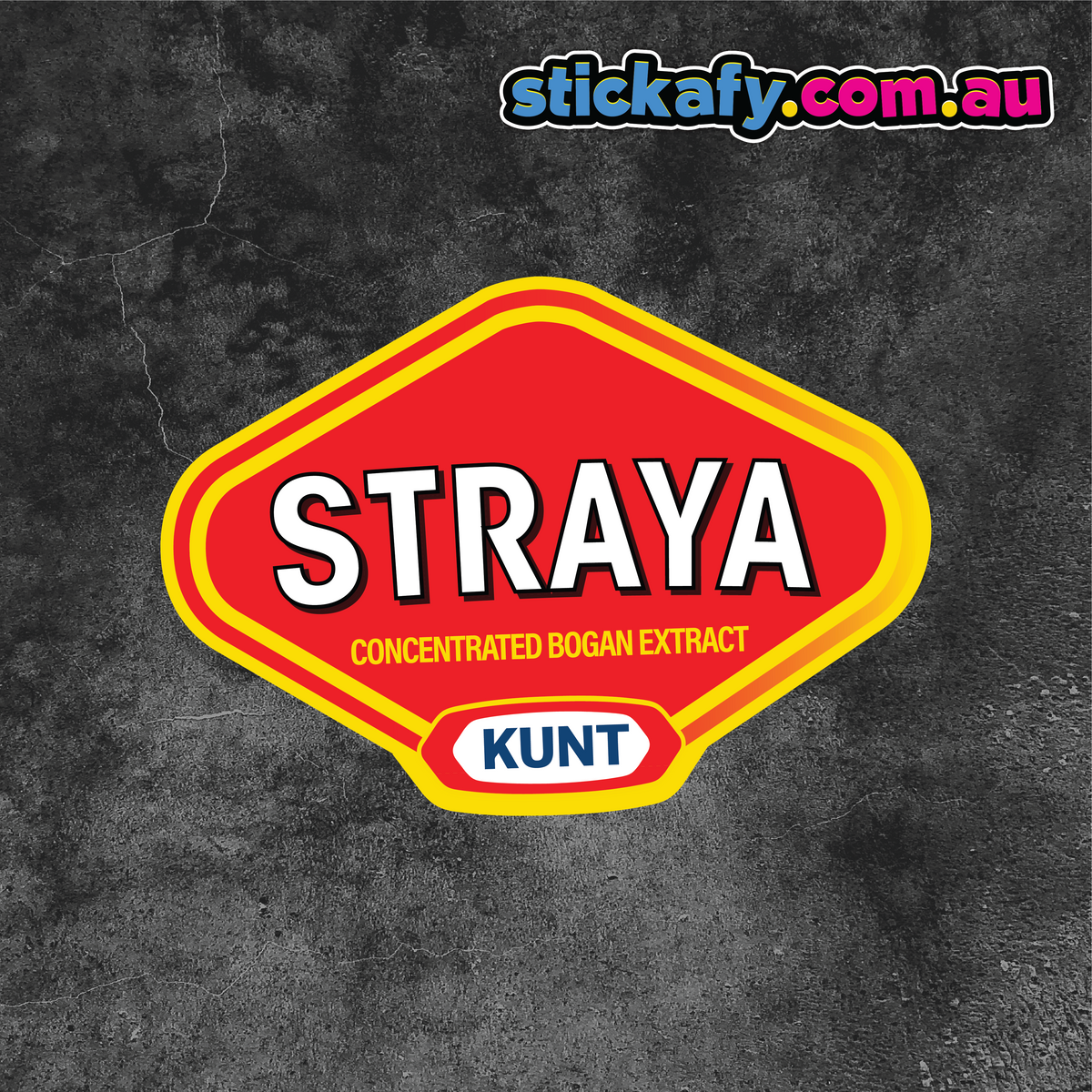 Straya Vegemite Sticker – Stickafy