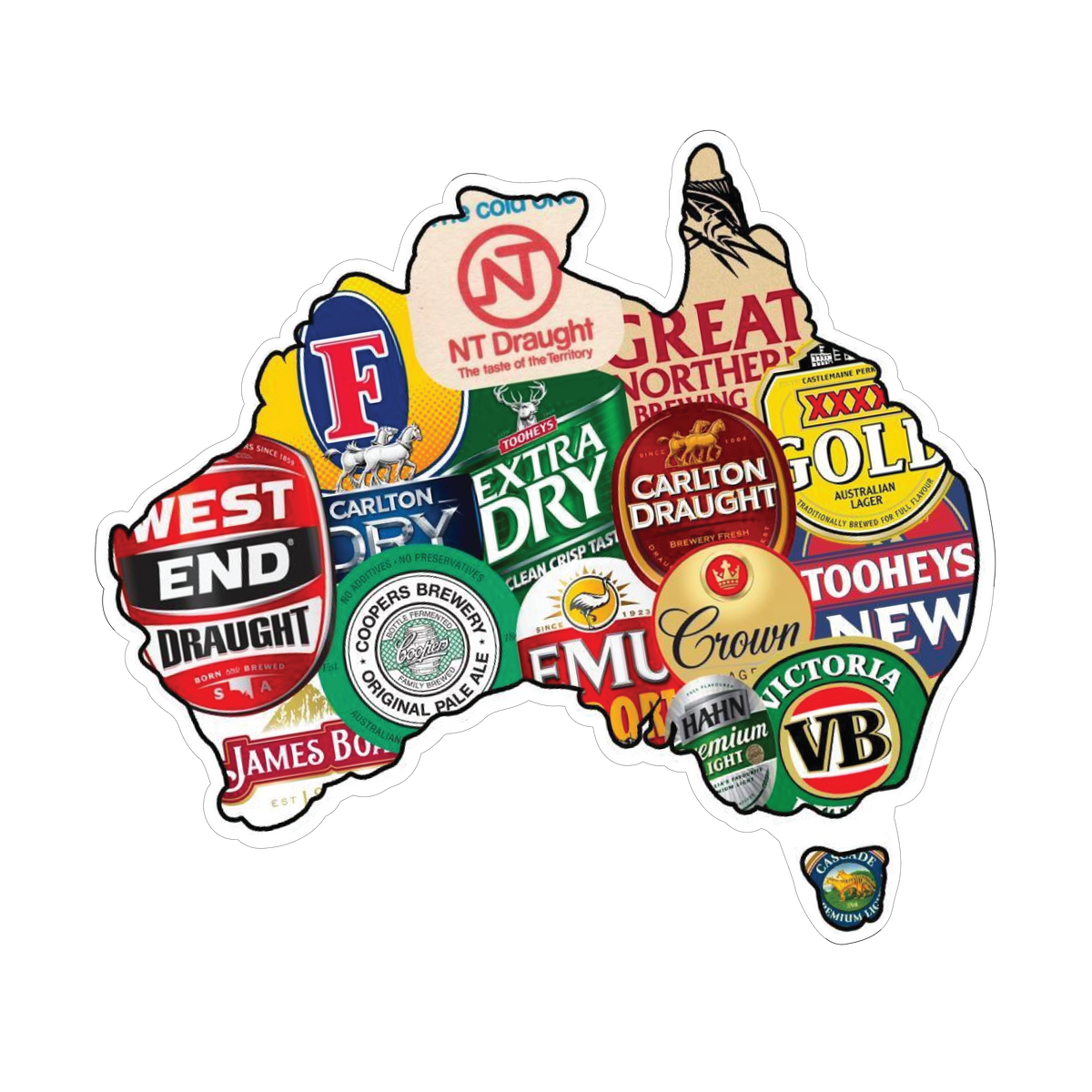Aussie Beers Sticker – Stickafy
